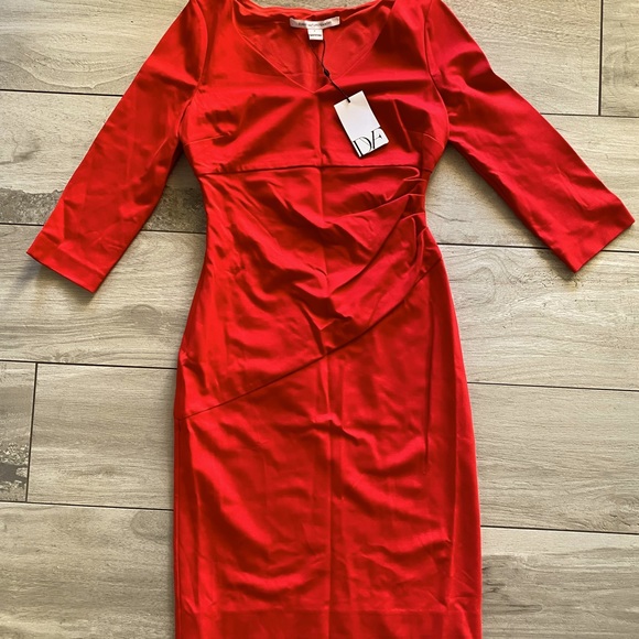 Diane Von Furstenberg | Dresses | Dvf Red Dress | Poshmark